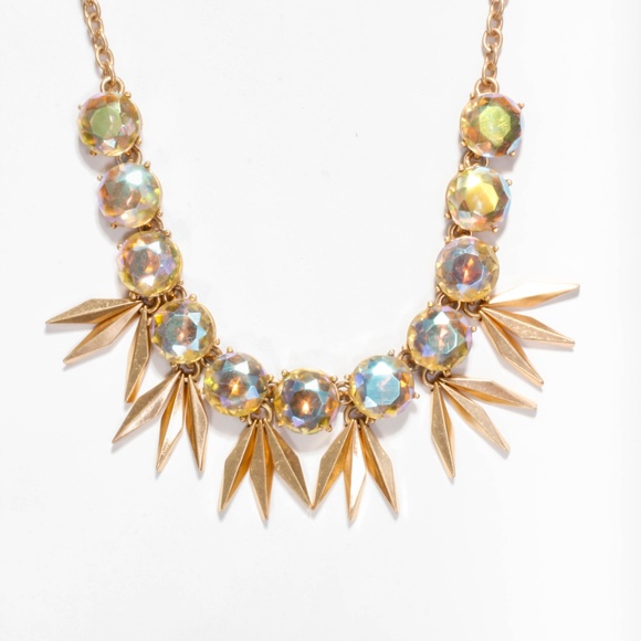 J. Crew | Jewelry | Jcrew Color Crystal Tussle Statement Necklace ...